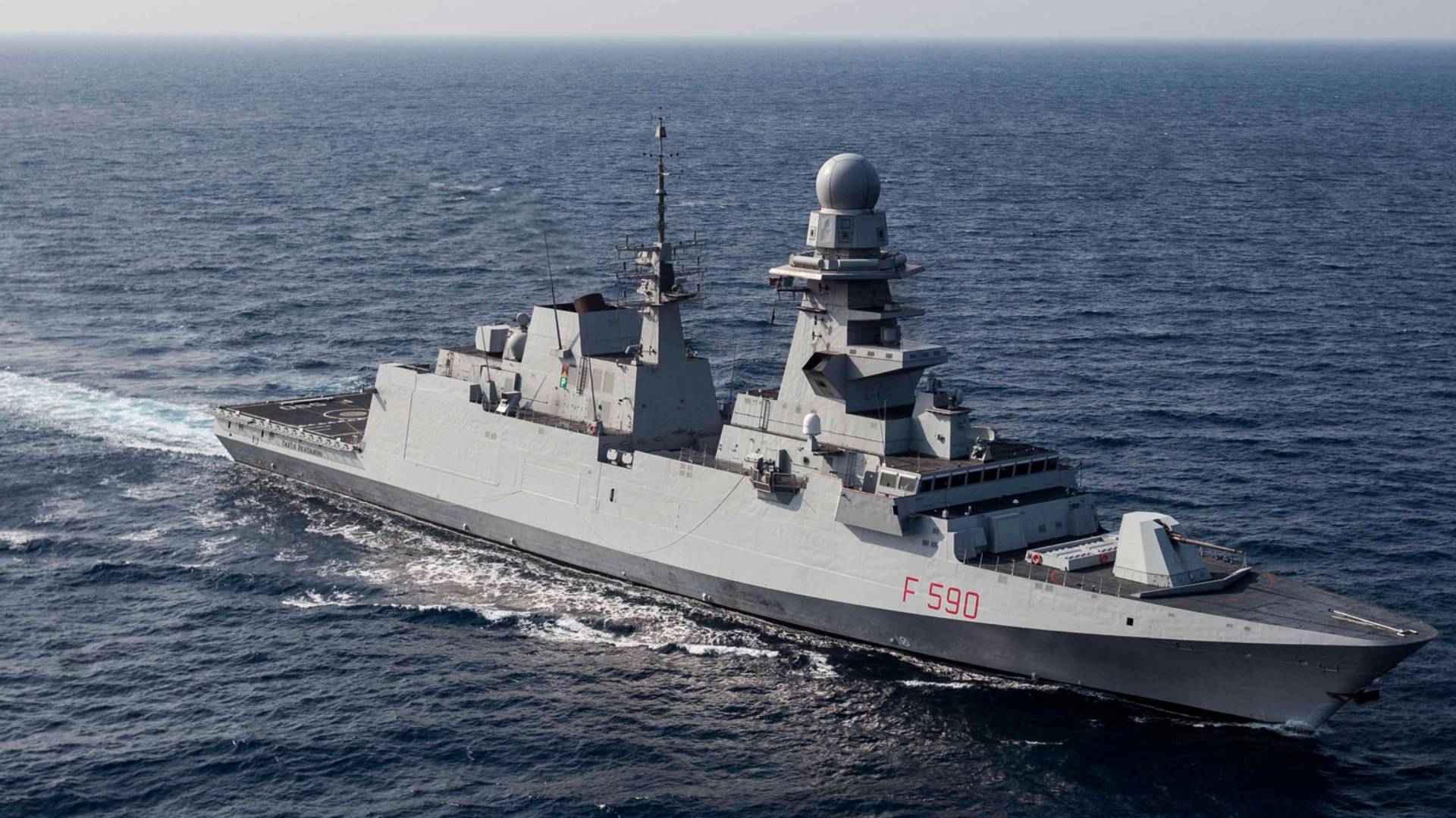 Nave Bergamini prende parte all'Operazione Atalanta - Marina Militare