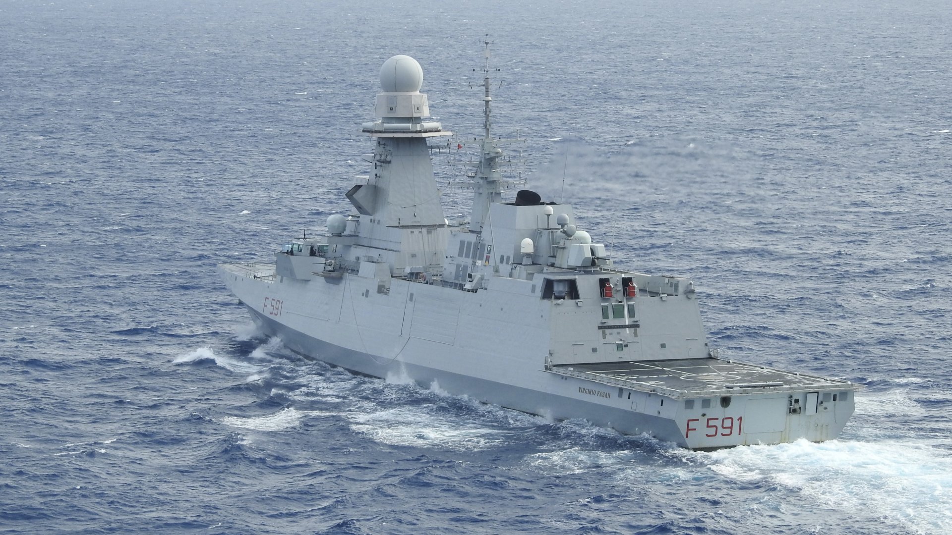 Nave Fasan termina l’integrazione con la portaerei Dwight D. Eisenhower ...