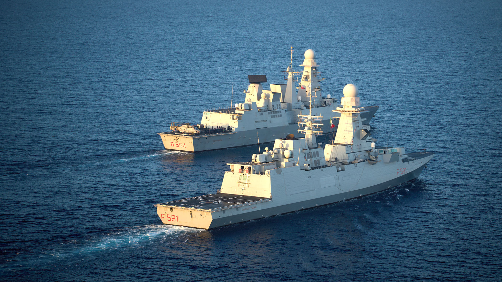 Nave Fasan rientra in Italia - Marina Militare