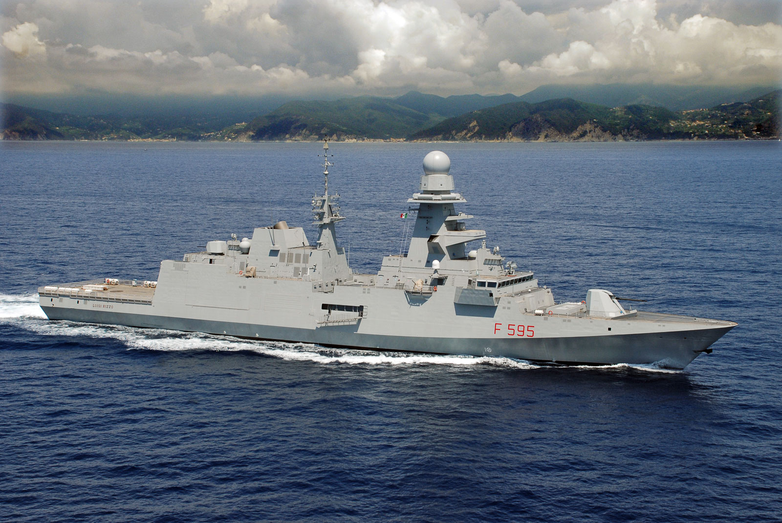 Nave Luigi Rizzo (F595), FREMM Frigate of the Italian Navy. [1600x1071 ...